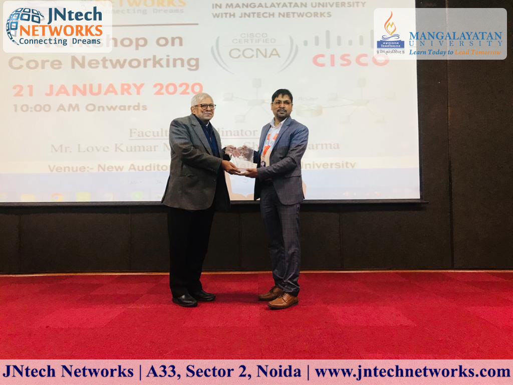 JNtech Networks held one day Core Networking Workshop at Mangalayatan University – Online ...